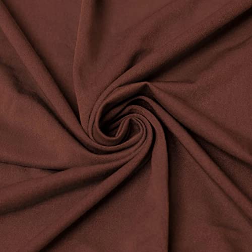 Texco Inc Stretch Rayon Spandex Jersey Knit (200 GSM)-Maternity Apparel, Home/DIY Fabric, Brick Pale 1 Yard