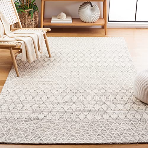 Safavieh Marbella Collection Accent Rug - 3' x 5', Ivory, Handmade Trellis Wool, Ideal for High Traffic Areas in Entryway, Living Room, Bedroom (MRB175A)