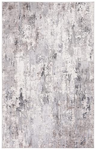 Safavieh Vogue Collection Area Rug - 9' x 12', Grey & Ivory, Modern Abstract Design, Non-Shedding & Easy Care, Ideal for High Traffic Areas in Living Room, Bedroom (VGE152F)