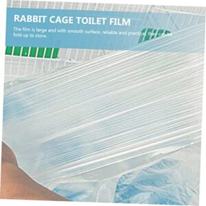 100pcs Clear Pee Hutch Small Bunny Guinea Chinchillas Hedgehogs Liner Liners Rabbits Time Universal Puppy Thin Pigs Pig Rabbit Animals Disposable Supplies Film Cage Pet