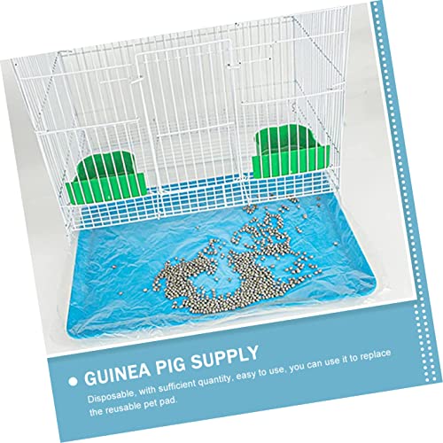 100pcs Clear Pee Hutch Small Bunny Guinea Chinchillas Hedgehogs Liner Liners Rabbits Time Universal Puppy Thin Pigs Pig Rabbit Animals Disposable Supplies Film Cage Pet