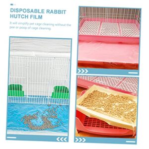 100pcs Clear Pee Hutch Small Bunny Guinea Chinchillas Hedgehogs Liner Liners Rabbits Time Universal Puppy Thin Pigs Pig Rabbit Animals Disposable Supplies Film Cage Pet