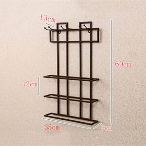 Wine Racks Metal Wall Mounted Wine Racks European Style Iron Multi-Bottle Red Wine Bottle Holder Upside Down Creative Wine Racks (Black, Bronze, White, Three Colors Available) (Col