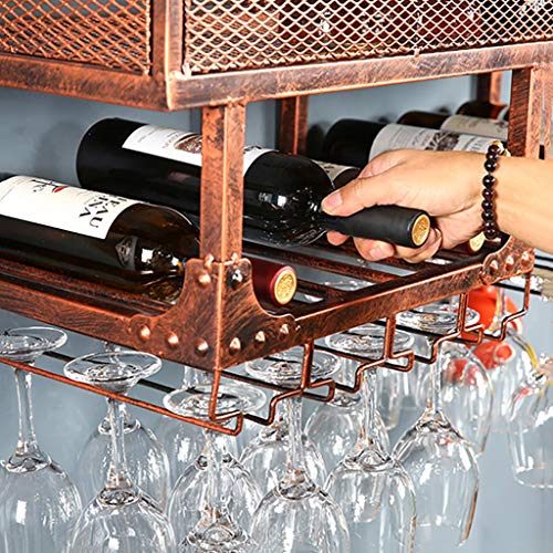 Wine Racks Metal Iron Wine Rack Upside Down Glass Holder Insert Glass Frame Hanging Wine Rack Wine Rack Creative Tall Cup Holder Glassware Rack (Size : L120*W35cm)