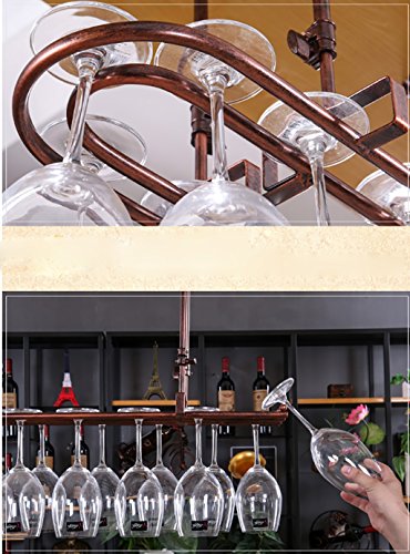 Wine Racks Metal Wine Rack, Glassware Rack, Hanging Wine Rack, Hanging Goblet Rack, Creative Wine Glass Rack (Size : L80*25CM)