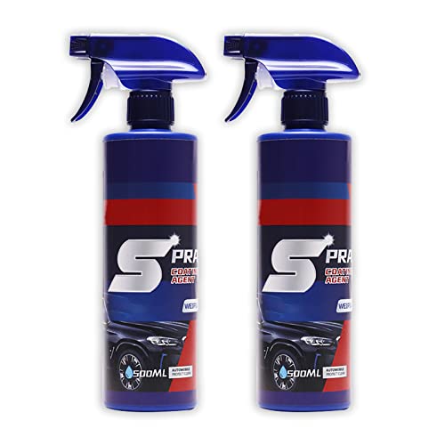 Ceramic Car Coating Spray, 1000ml, 3 in 1 High Protection Quick Car Coating Spray, Ceramic car Wax Polish Spray, Plastic Parts Refurbish Agent, Quick Detail Spray for Cars