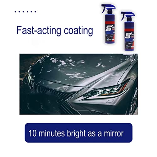 Ceramic Car Coating Spray, 1000ml, 3 in 1 High Protection Quick Car Coating Spray, Ceramic car Wax Polish Spray, Plastic Parts Refurbish Agent, Quick Detail Spray for Cars