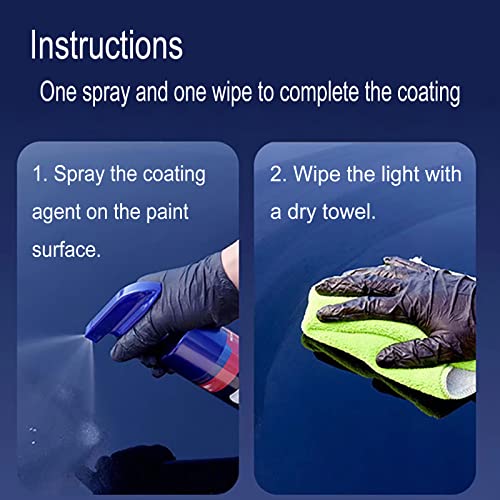 Ceramic Car Coating Spray, 1000ml, 3 in 1 High Protection Quick Car Coating Spray, Ceramic car Wax Polish Spray, Plastic Parts Refurbish Agent, Quick Detail Spray for Cars