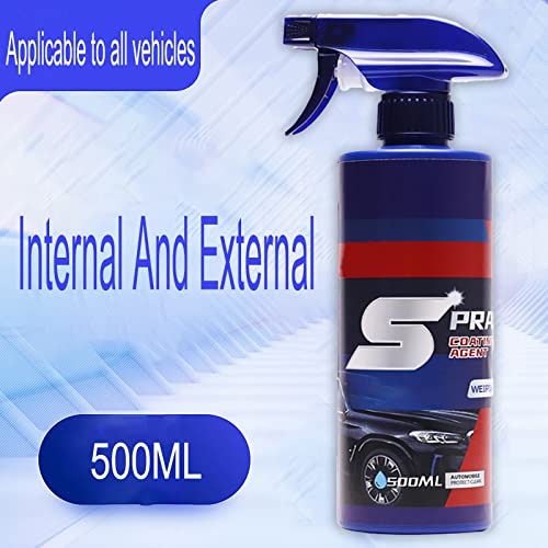 Ceramic Car Coating Spray, 1000ml, 3 in 1 High Protection Quick Car Coating Spray, Ceramic car Wax Polish Spray, Plastic Parts Refurbish Agent, Quick Detail Spray for Cars