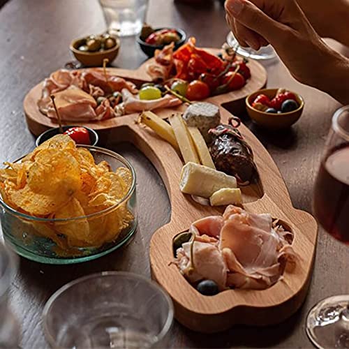 Aperitif Board, Unique Charcuterie Boards Personalized Solid Wood Cheese Board Funny Large Novelty Cutlery Kitchen Wine Meat Platter 𝐏𝐞𝐧𝐢š Shape Handmade Gifts for Housewarming Bachelor Party