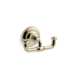 Kohler 72572-AF Artifacts Double Robe Hook in Vibrant French Gold