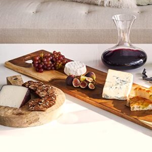 MARTHA STEWART Charcot 31.5 X 8 Large Charcuterie Serving Board - Rectangular - Acacia Wood