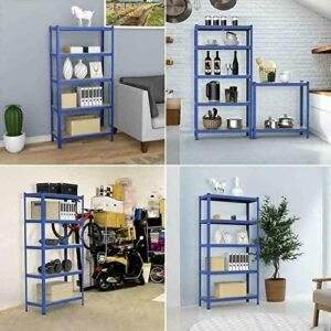 Garage Shelving Units Heavy Duty Racking Shelves for Storage -5 Tier (175KG Per Shelf), 875KG Capacity for Workshop, Shed, Office,5 Year Warranty,H148 x W70 x D30cm/ 58.27 x 27.56 x 11.81 inches