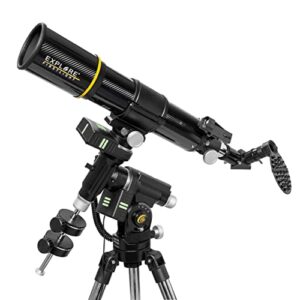 Explore Scientific Firstlight 80mm CF Refractor Telescope Go-to Tracker Combo with Solar Filter