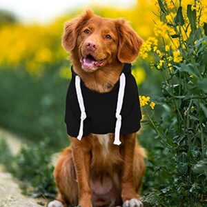 Winter Clothes for Dogs Female Pet Autumn and Winter Fleece Zipper Pocket Sweatshirt Black Cats Hoodies Cute Warm Pet Clothes Winter Dog Clothes for Small Dogs