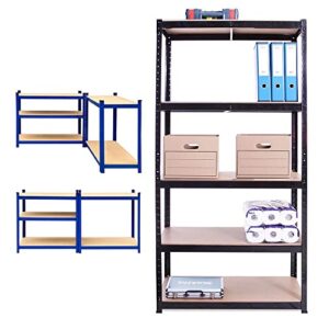 autofu freestanding shelves storage shelving units garage shed kitchen warehouse industrial rack adjustable metal shelf boltless racking unit 4 tier 64" x 31" x 16"(h*w*d)