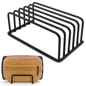 byteaidrex cutting board organizer(0.6 inch width slots)，cutting board holder stand，cutting board rack，cutting board stand，cutting board storage，cookie sheet，bakeware organizer rack for cabinet