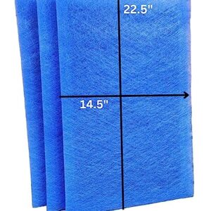 Fast-Shipped-Filters 10 Pack 16x25 Dynamic Air Cleaner Replacement Filters Blue (Actual Filter Size 14.5x22.5)