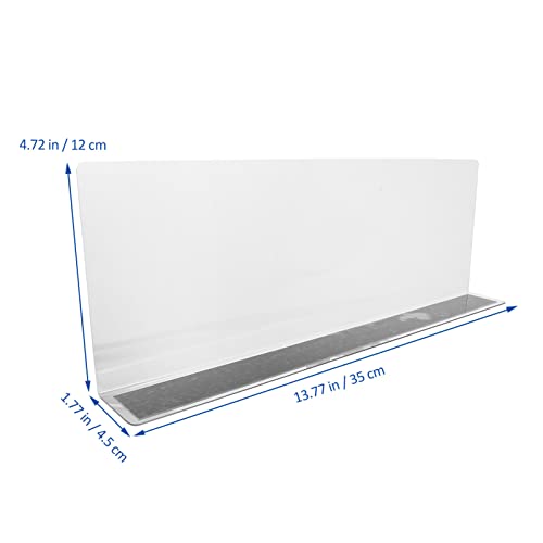 Baluue Plastic Shelf Divider - 6pcs PVC Dividers Baffle with Thicken Plastic Clapboard Shelving Splitter for Cabinet Supermarket Vertical Organize