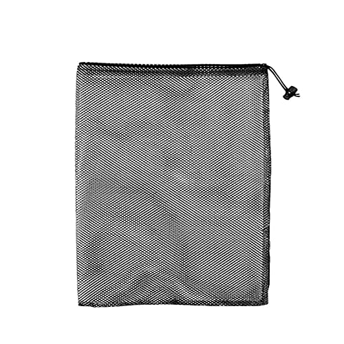 Mesh Stuff Sack Durable Nylon Mesh Drawstring Laundry Rinsing Swimming Camping Outdoor Toys Tool Bag Beach V4U9 Travel Bags