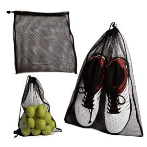 Mesh Stuff Sack Durable Nylon Mesh Drawstring Laundry Rinsing Swimming Camping Outdoor Toys Tool Bag Beach V4U9 Travel Bags