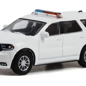 Greenlight 43003-L Hot Pursuit - 2022 Dodge Durango Pursuit Police- White with Light Bar & Push Bar (Hobby Exclusive) 1:64 Scale Diecast