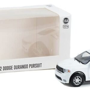 Greenlight 43003-L Hot Pursuit - 2022 Dodge Durango Pursuit Police- White with Light Bar & Push Bar (Hobby Exclusive) 1:64 Scale Diecast