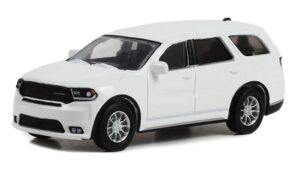 greenlight 43003-n hot pursuit - 2022 dodge durango pursuit police- white 1:64 scale diecast