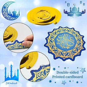 Ramadan Mubarak Decorations Eid Mubarak Hanging Swirl Ceiling Foil Decor Ramadan Decorations for Home Eid Al-fitr Party