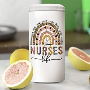 Nurse Gifts for Women, Gifts for Nurses Women - Nurse Accessories For Work - Nurse Gifts for Birthday, Nurses Week, Appreciation Week, Graduation - Nurse Present, Nurse Tumbler Can Cooler 16 Oz