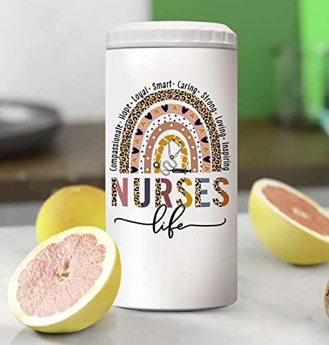 Nurse Gifts for Women, Gifts for Nurses Women - Nurse Accessories For Work - Nurse Gifts for Birthday, Nurses Week, Appreciation Week, Graduation - Nurse Present, Nurse Tumbler Can Cooler 16 Oz