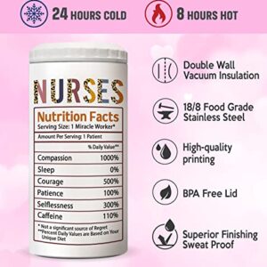 Nurse Gifts for Women, Gifts for Nurses Women - Nurse Accessories For Work - Nurse Gifts for Birthday, Nurses Week, Appreciation Week, Graduation - Nurse Present, Nurse Tumbler Can Cooler 16 Oz