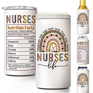 Nurse Gifts for Women, Gifts for Nurses Women - Nurse Accessories For Work - Nurse Gifts for Birthday, Nurses Week, Appreciation Week, Graduation - Nurse Present, Nurse Tumbler Can Cooler 16 Oz