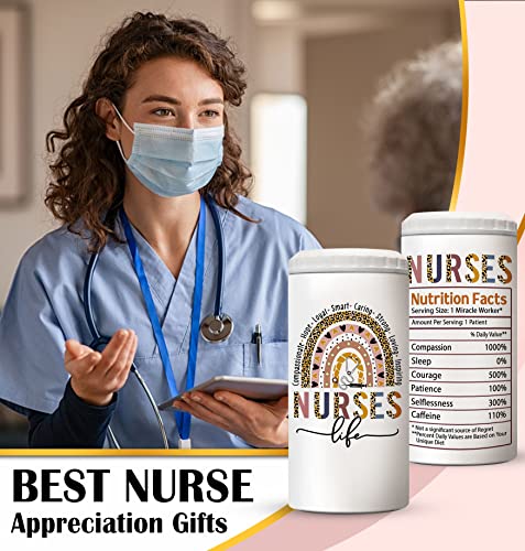 Nurse Gifts for Women, Gifts for Nurses Women - Nurse Accessories For Work - Nurse Gifts for Birthday, Nurses Week, Appreciation Week, Graduation - Nurse Present, Nurse Tumbler Can Cooler 16 Oz