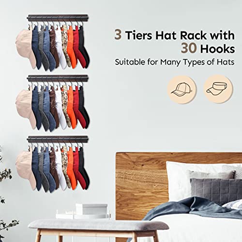 FANGSUN Wooden Hat Rack +Wooden Riser