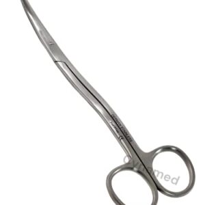 1 EA Professional Large Double-Curved Machine Embroidery Scissors - 6" Double curved bent handle -Stainless Steel Embroidery Scissors Supplies