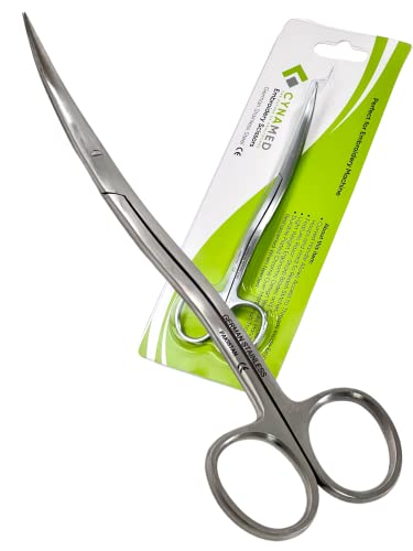 1 EA Professional Large Double-Curved Machine Embroidery Scissors - 6" Double curved bent handle -Stainless Steel Embroidery Scissors Supplies