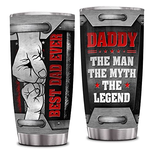 OLDCHI 20oz Tumbler Gifts for Dad, Unique Gifts for Men, Husband, Woman, Coffee Gifts for Dad, Gift From Kids Son Daughter Wife for Fathers Day, Birthday, Anniversary, Best Dad Ever