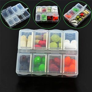 Clear Weekly Pill Case Pill Storage Box Transparent Travel Pill Organizer Food Grade PP Material Convenient to Carry (1)