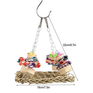 Seagrass Mat for Birds Punctureresistant Seagrass Swing Toy Healthy for Parrots