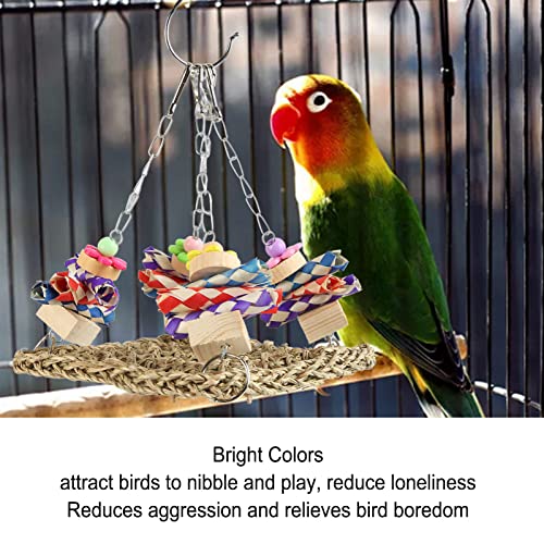 Seagrass Mat for Birds Punctureresistant Seagrass Swing Toy Healthy for Parrots