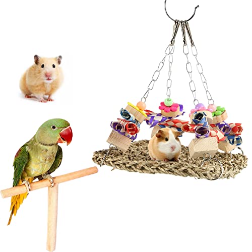 Seagrass Mat for Birds Punctureresistant Seagrass Swing Toy Healthy for Parrots