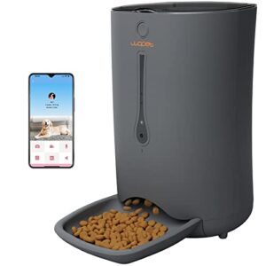 wopet automatic cat food dispenser with camera, 5g wifi automatic cat feeder with app control, 7l automatic dog feeder with timer programmable,hd camera for voice and video recording