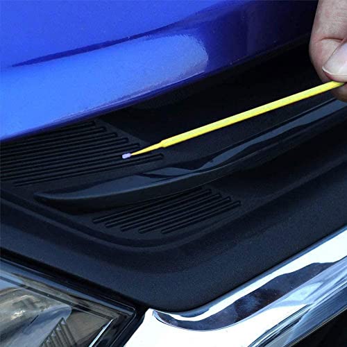 1mm Micro Tips Car Up Paint Micro Brush Small Applicator Cleaning Tools Color Auto Accessory Yellow 100pcs