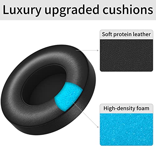 Suoman for Beats Solo 2/ Solo 3 Replacement Ear Pads,[Noise Isolation Memory Foam] [More Soft Comfortable] Replacement Earpads for Beats Solo 2/3 (Does NOT FIT Beats Studio)