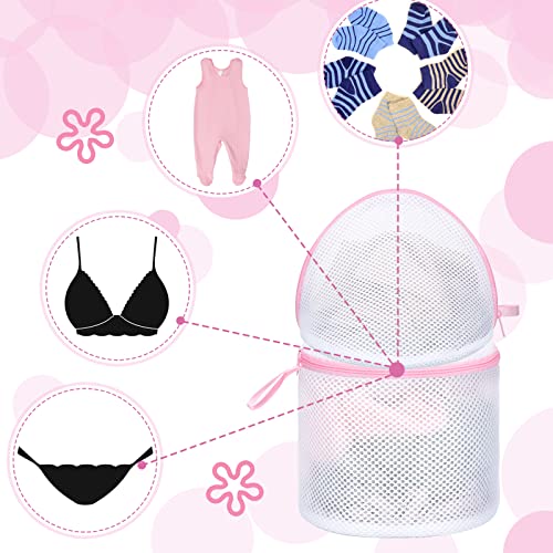 6 Pieces Mesh Laundry Bags Mesh Wash Bags with Bra Washing Bags for Laundry Lingerie Bags for Washing Delicates Bag for Washing Machine Laundry Mesh Bag for Blouse Garment Hosiery Sock Underwear