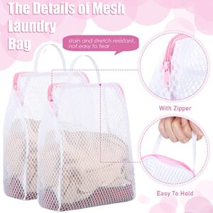 6 Pieces Mesh Laundry Bags Mesh Wash Bags with Bra Washing Bags for Laundry Lingerie Bags for Washing Delicates Bag for Washing Machine Laundry Mesh Bag for Blouse Garment Hosiery Sock Underwear