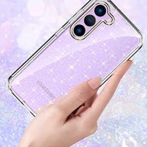 Hocase for Galaxy S23 Plus Case, (with 2 Screen Protectors + 1 Camera Protector) Shockproof Soft TPU+Hard Plastic Full Body Protective Case for Samsung Galaxy S23 Plus 5G (6.6") 2023 - Glitters