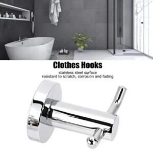 plplaaoo Wall Mounted Towel Hooks for Bathroom,Towel Hook,Stainless Steel Coat Hooks Wall Mounted,Durable Rustproof Modern Elegant Style Wall Hooks for Coat Towel Shirt,Easy Installation