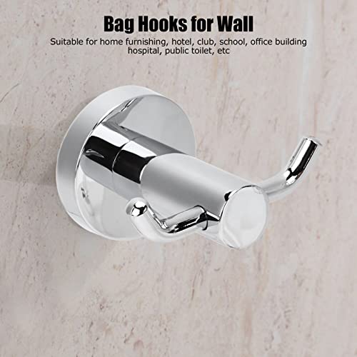 plplaaoo Wall Mounted Towel Hooks for Bathroom,Towel Hook,Stainless Steel Coat Hooks Wall Mounted,Durable Rustproof Modern Elegant Style Wall Hooks for Coat Towel Shirt,Easy Installation